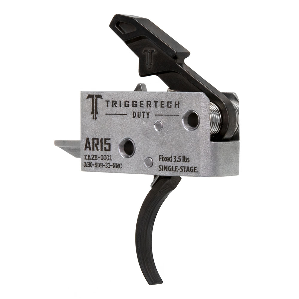 TRIGGERTECH AR-15 Duty Trigger Traditional Curved single-stage (3.5lbs ...